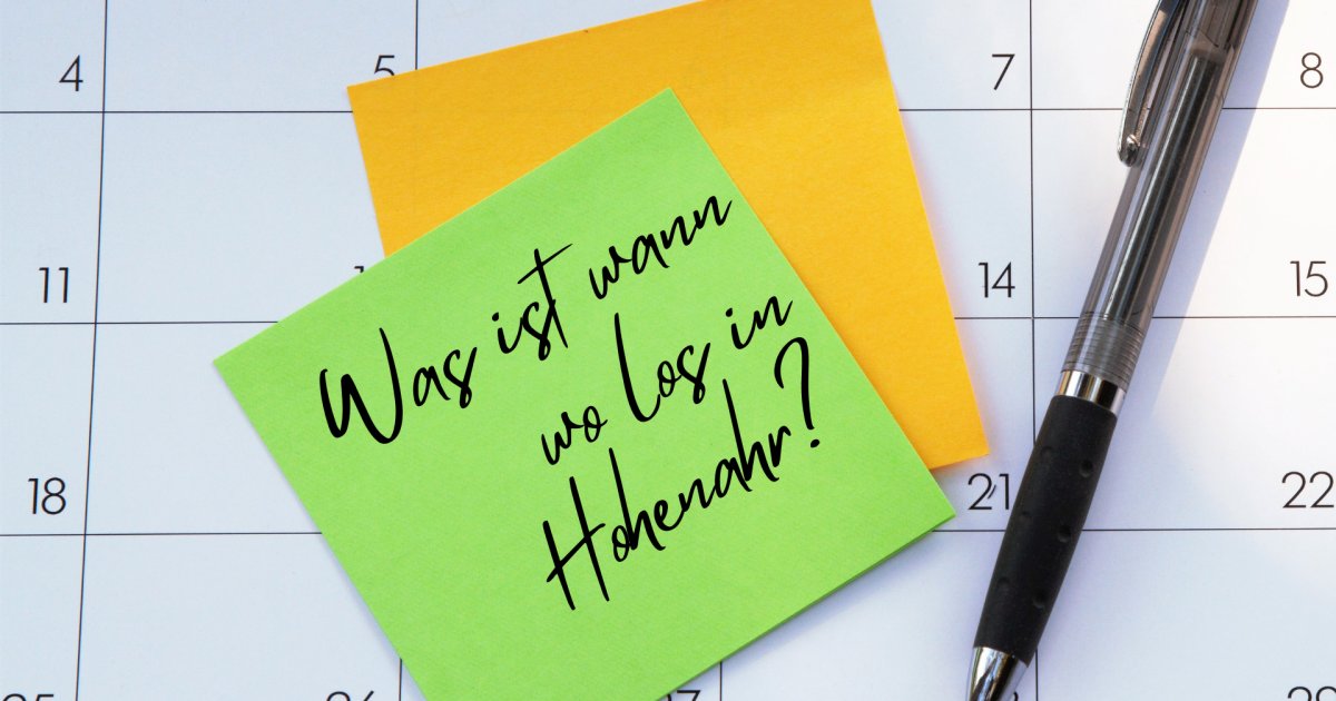 Veranstaltungskalender | Gemeinde Hohenahr